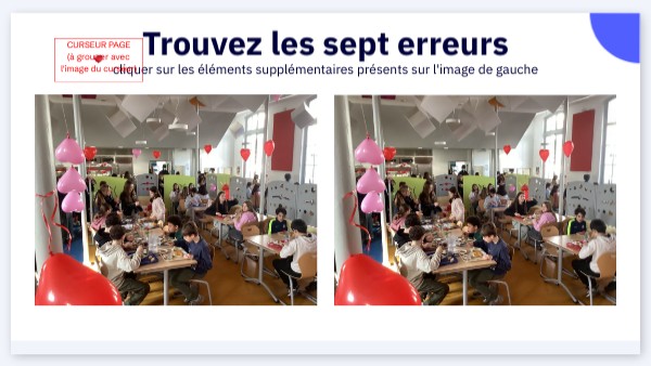 Trouvez les sept erreurs | Genially