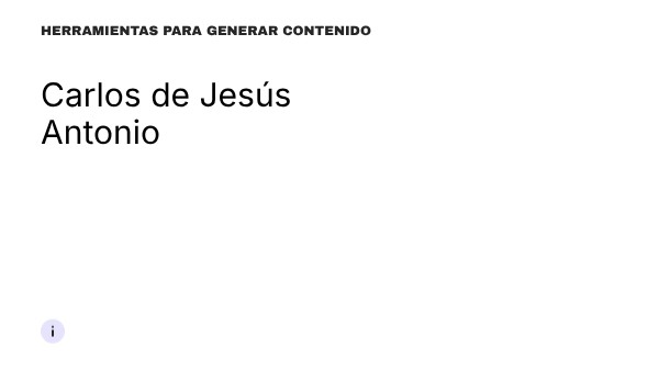 Herramientas para generar contenido | Genially