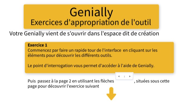 Exercice formation GENIALLY #1 | Genially