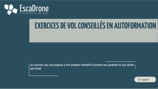 Exercices de vol conseillés en autoformation | Genially