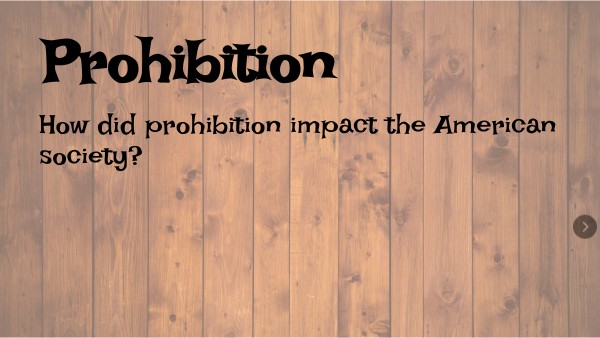 Prohibition 2025 | Genially