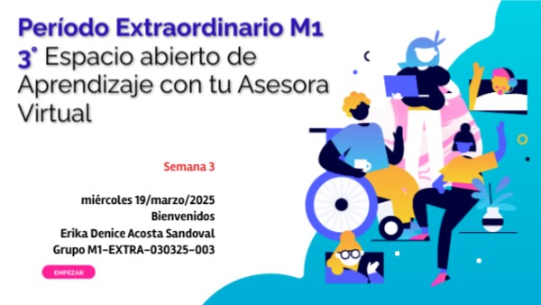 3° Espacio abierto con tu A.V. Extra | Genially