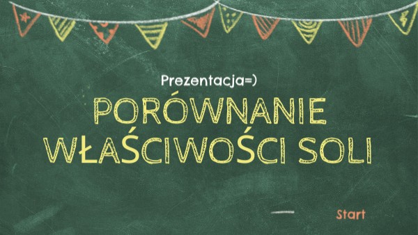 Porównanie właściwości solii ich zastosowań | Genially