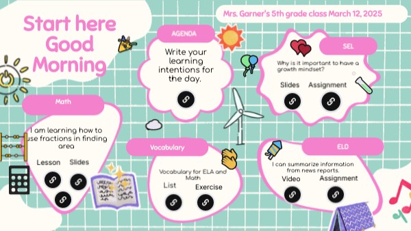 March 12, 2025- Daily work ENG | Genially