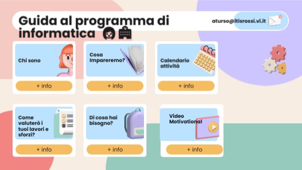 Guida al programma di informatica 👩‍🏫 | Genially