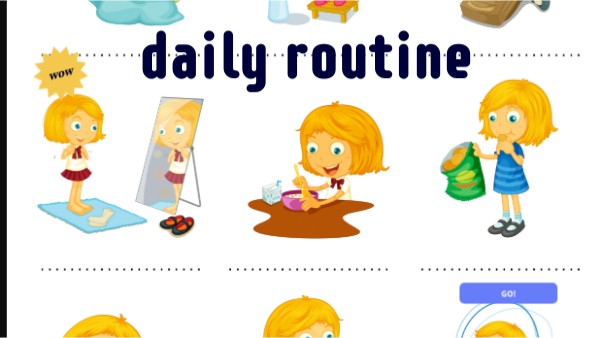 daily routine | Genially