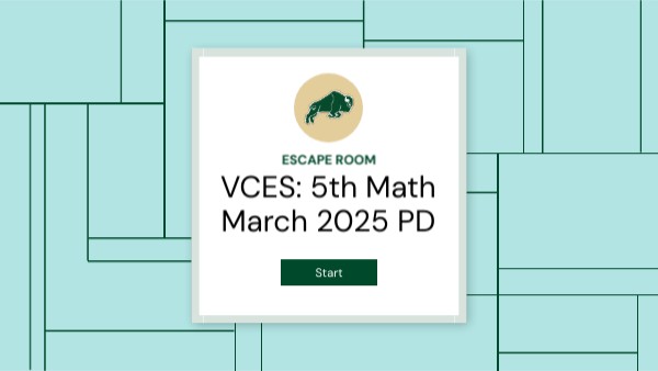 VCES: 5th Math March 2025 PD | Genially