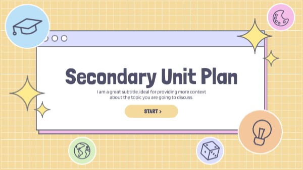 Secondary Unit Plan | Genially