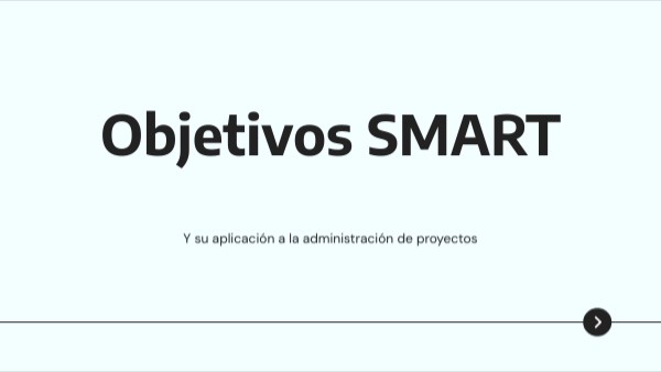 Objetivos SMART | Genially