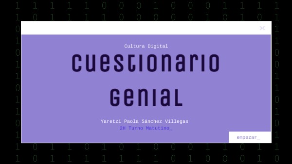Cuestionario genial | Genially