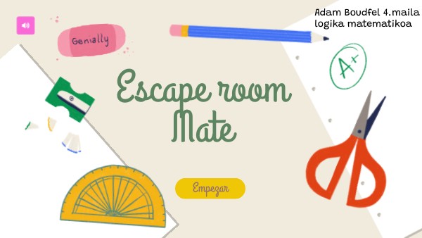 Escape room Mate | Genially
