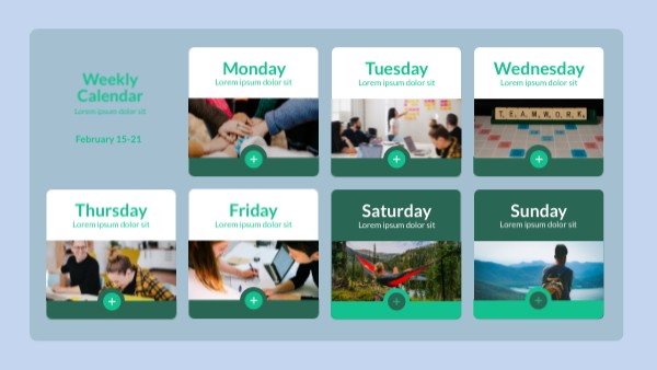 Weekly Calendar | Genially