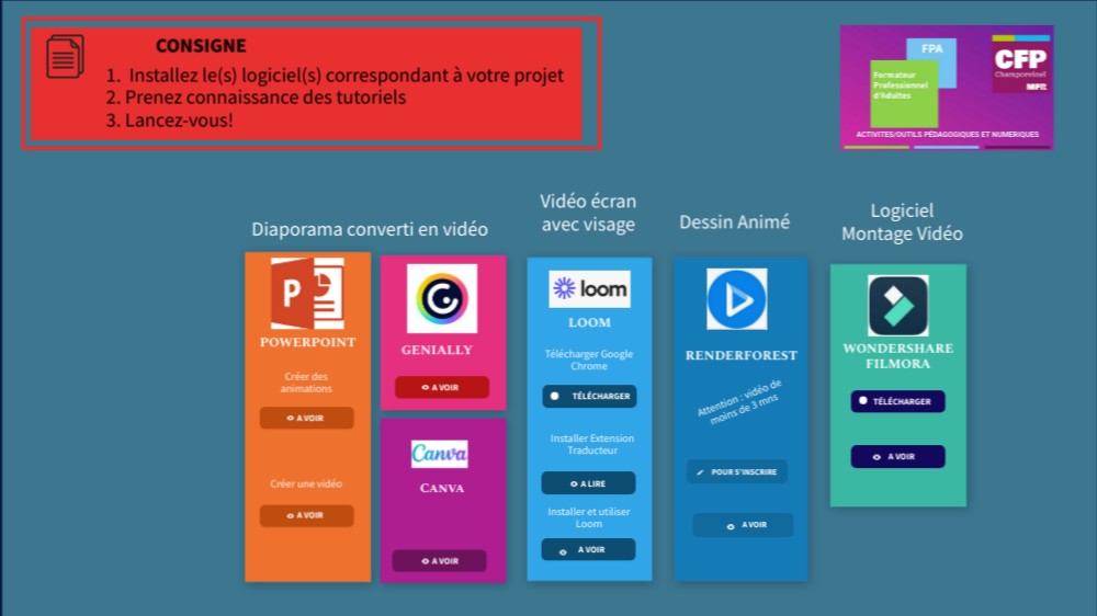 FPA- Construire sa capsule | Genially