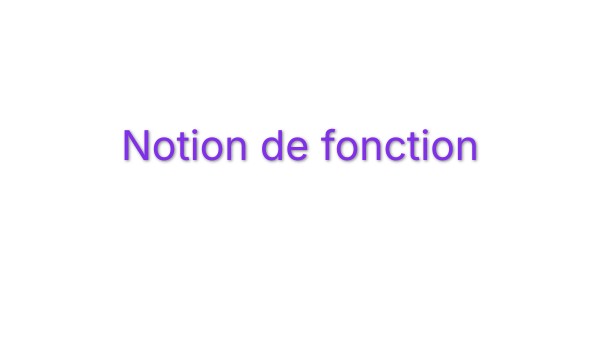 3è Didactique - CH9 Notion de fonction | Genially
