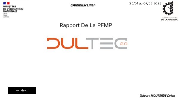 Rapport De La PFMP | Genially
