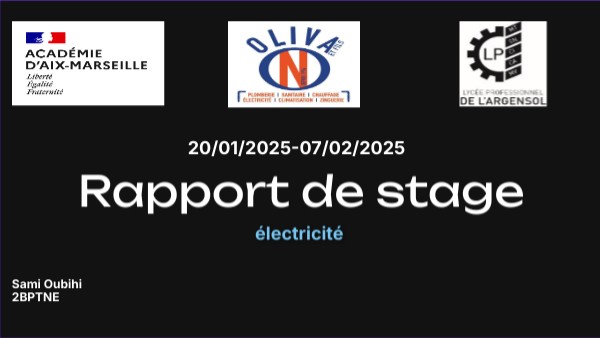 Rapport de stage | Genially