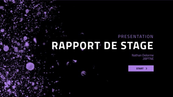 Rapport de stage | Genially