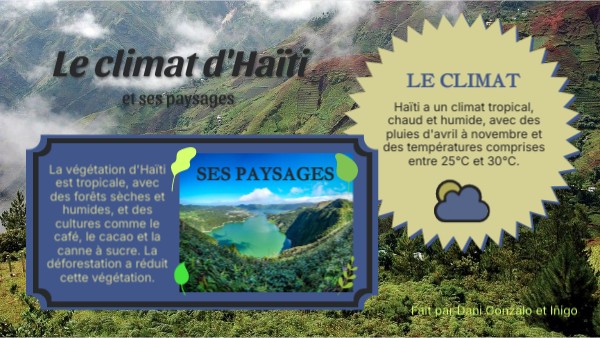 Le climat d'Haïti | Genially