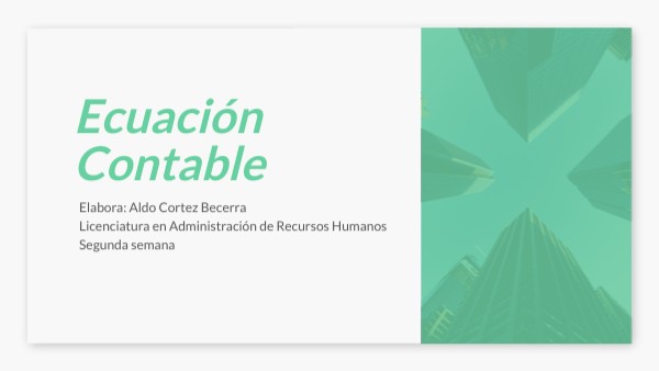 Ecuación Contable | Genially