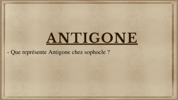 antigone | Genially