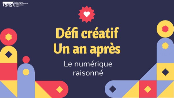 Copie - Atelier créatif - le numérique raisonné | Genially