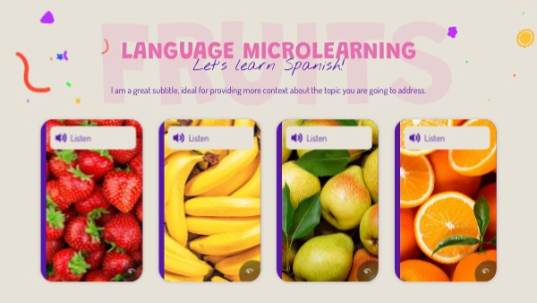 Microlearning Langues | Genially