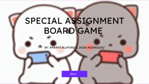 Special Assignment Board Game | Genially