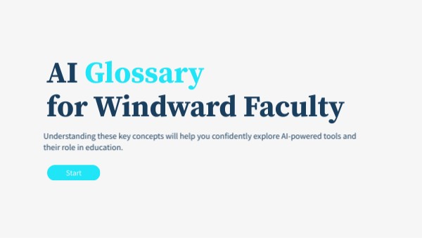 AI Glossary for Windward Faculty | Genially