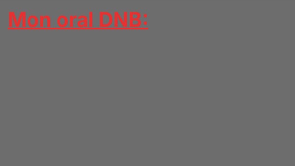 Mon oral DNB: | Genially