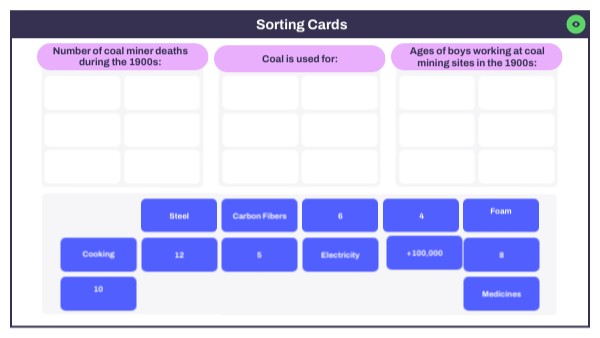 Sorting Cards | Genially