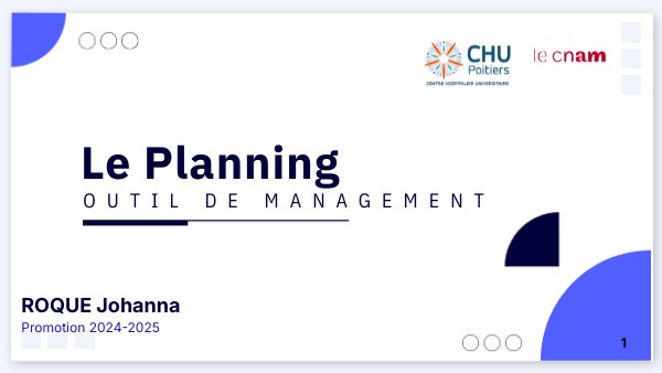 Le Planning | Genially