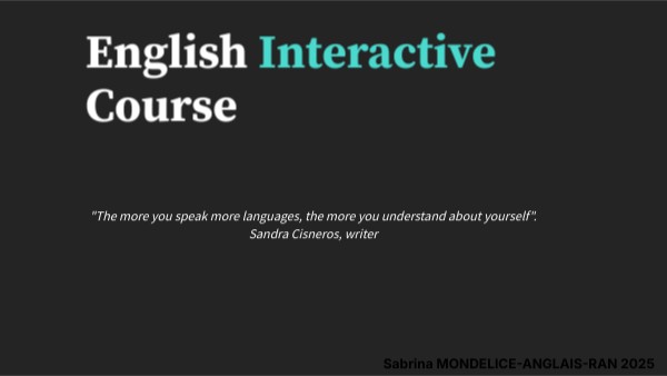 English InteractiveCourse | Genially