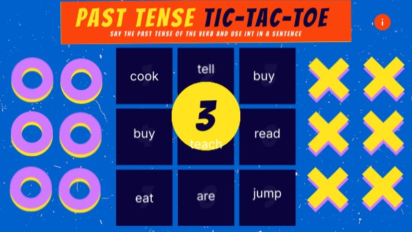 PAST TENSE tic-tac-toe | Genially