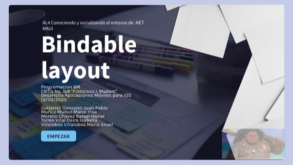 Bindable layout | Genially
