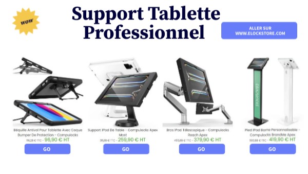 Support Tablette Professionnel | Genially