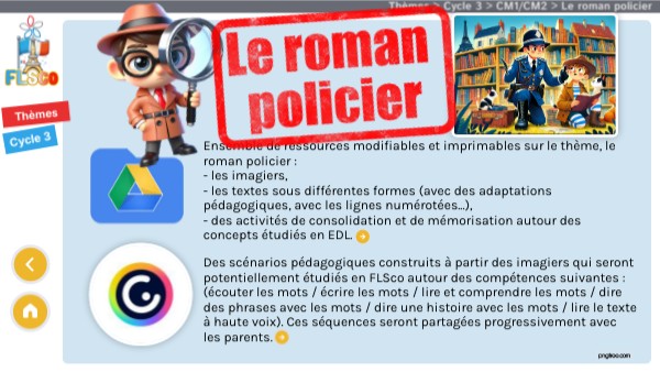 Cycle 3 - Le roman policie | Genially