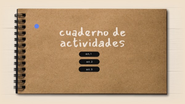 cuaderno de actividades | Genially