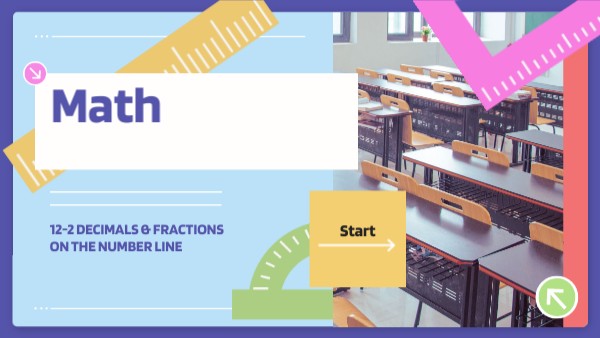 12-2 Decimals & Fractions on Number Line | Genially
