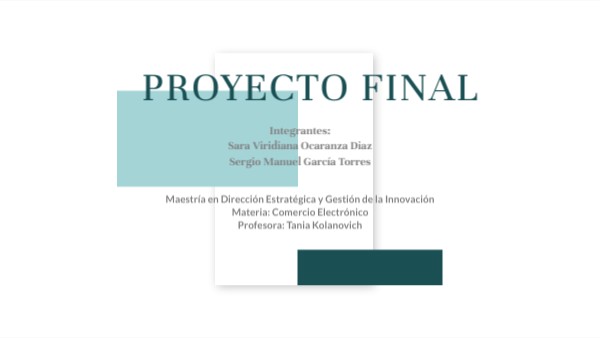 Proyecto final | Genially