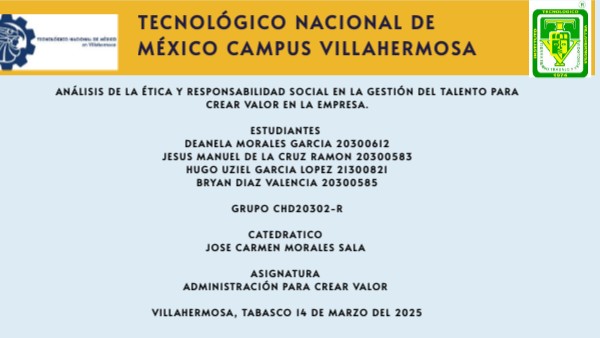Análisis de la Ética y Responsabilidad Social en la Gestión del Talento ...
