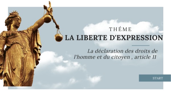 LA LIBERTE D'EXPRESSION | Genially