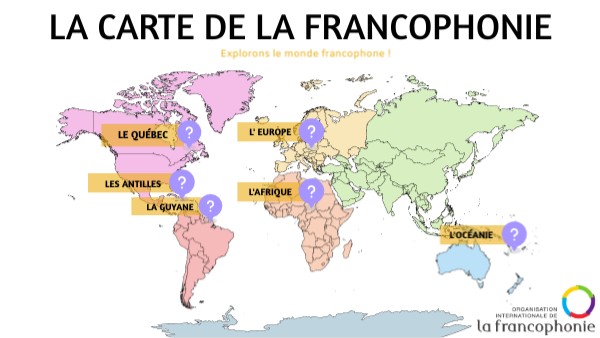 la carte de la francophonie | Genially