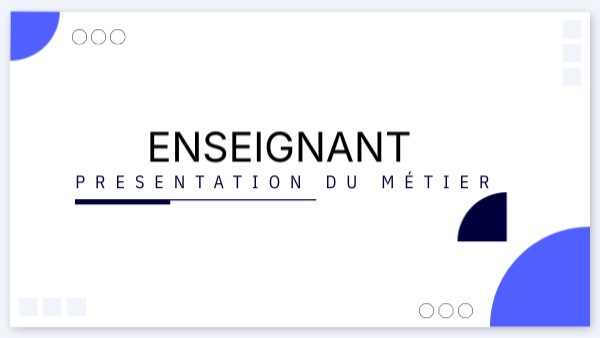 ENSEIGNANT | Genially