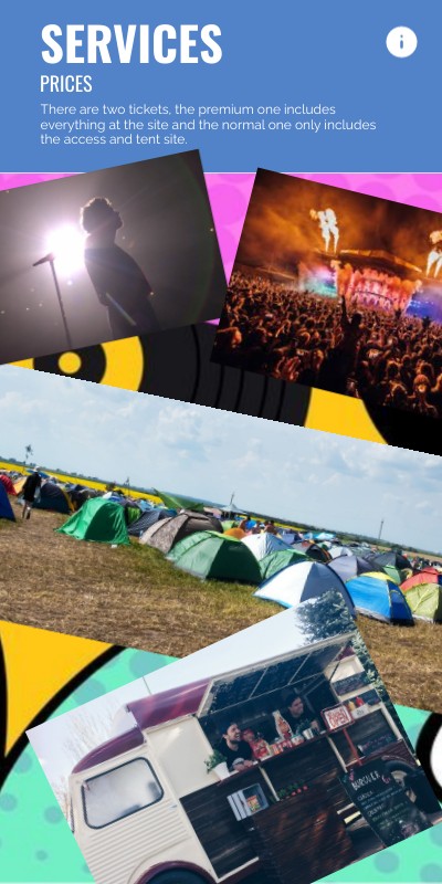 Music festival services | Genially
