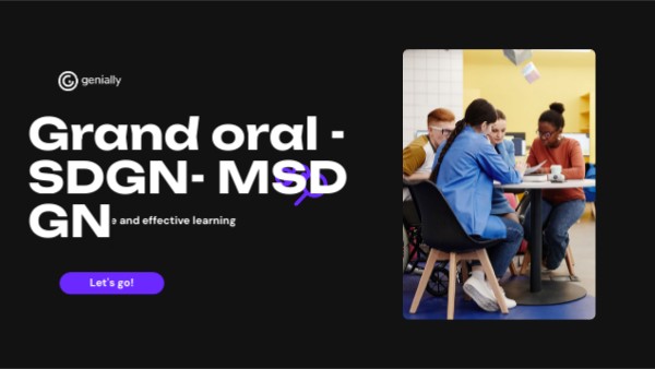 Grand oral - SDGN- MSD GN | Genially