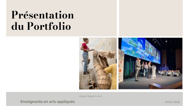Présentation du Portfolio | Genially
