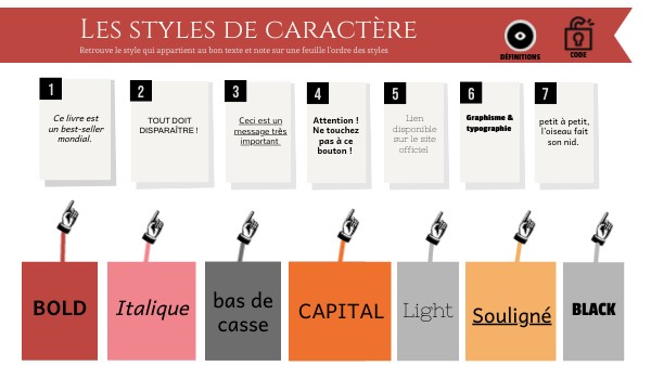Style de caractère | Genially