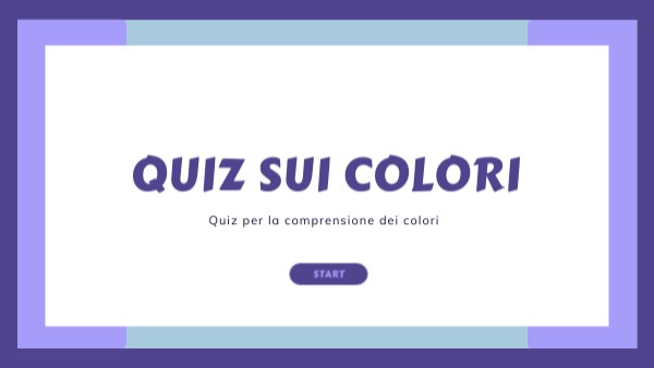 QUIZ sui colori | Genially