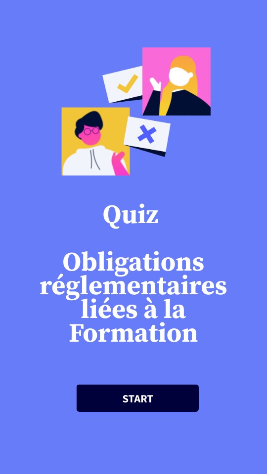 Quiz Obligations réglementaires liées à la Formation | Genially