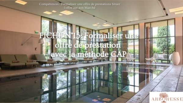 FICHE N°15: Formaliser une offre de prestation avec la méthode CAP | Genially